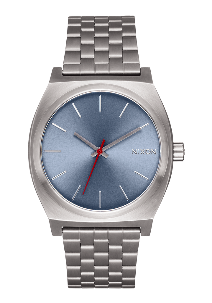 Time Teller Watch | Light Gunmetal / Dusty Blue | Unisex – Nixon CA