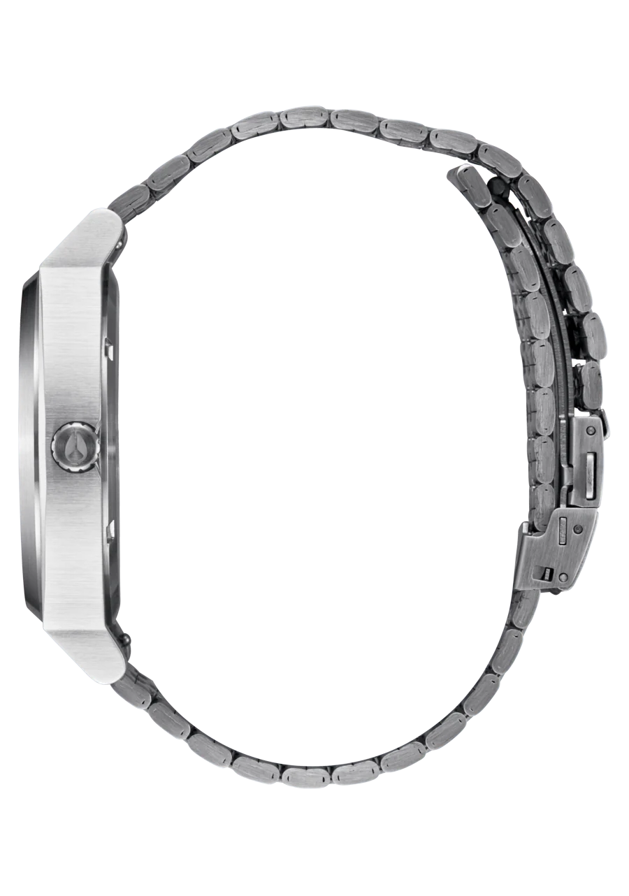 Time Teller Solar Watch | Silver / Snow | Unisex Light-Powered – Nixon CA
